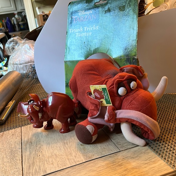 Mattel | Toys | Vintage Nwt Disney Tarzan Trunk Tricks Tantor Stuffed ...